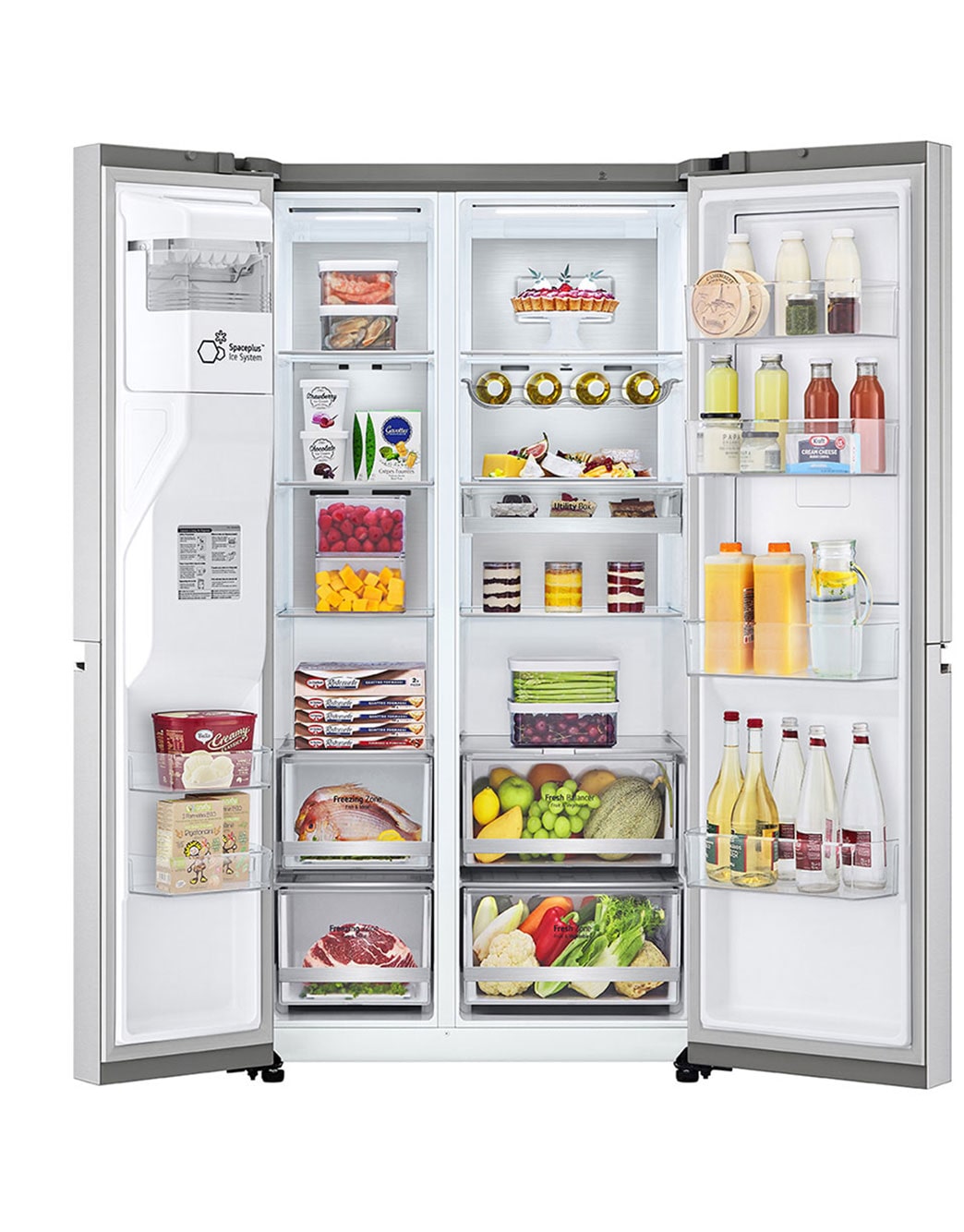 Refrigeradora Side by Side 21.6pᶟ LS66SDN | LG Caribe