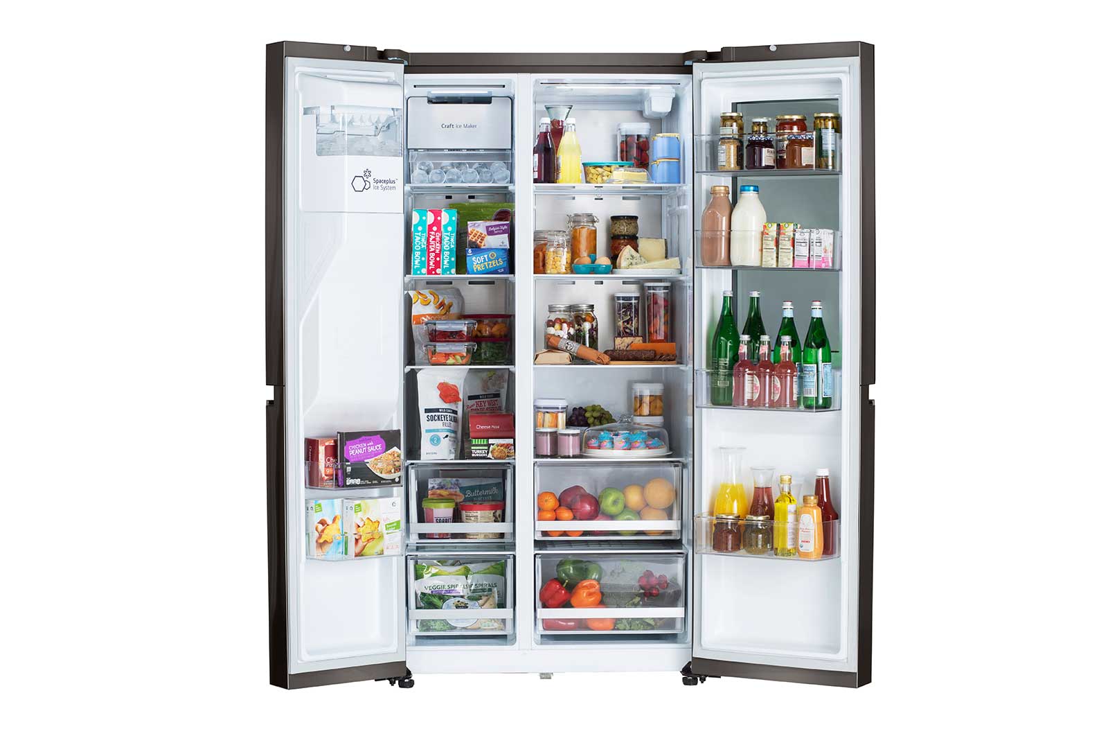 Refrigeradora LG 27pᶟ Side-By-Side InstaView™ LRSOS2706D
