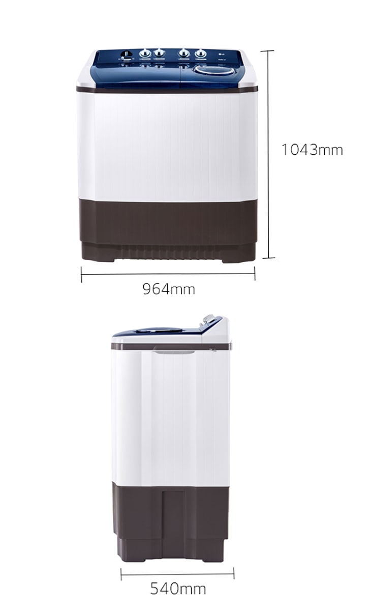 Lavadora Doble tina Carga Superior 18Kg/10Kg LG WP18WAR