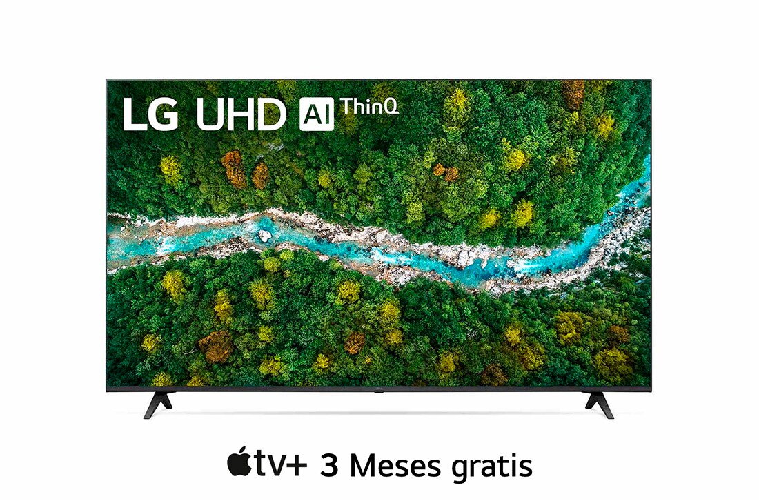 LG UHD AI ThinQ 65'' UP77 4K Smart TV, Procesador α5 AI, Vista frontal ...
