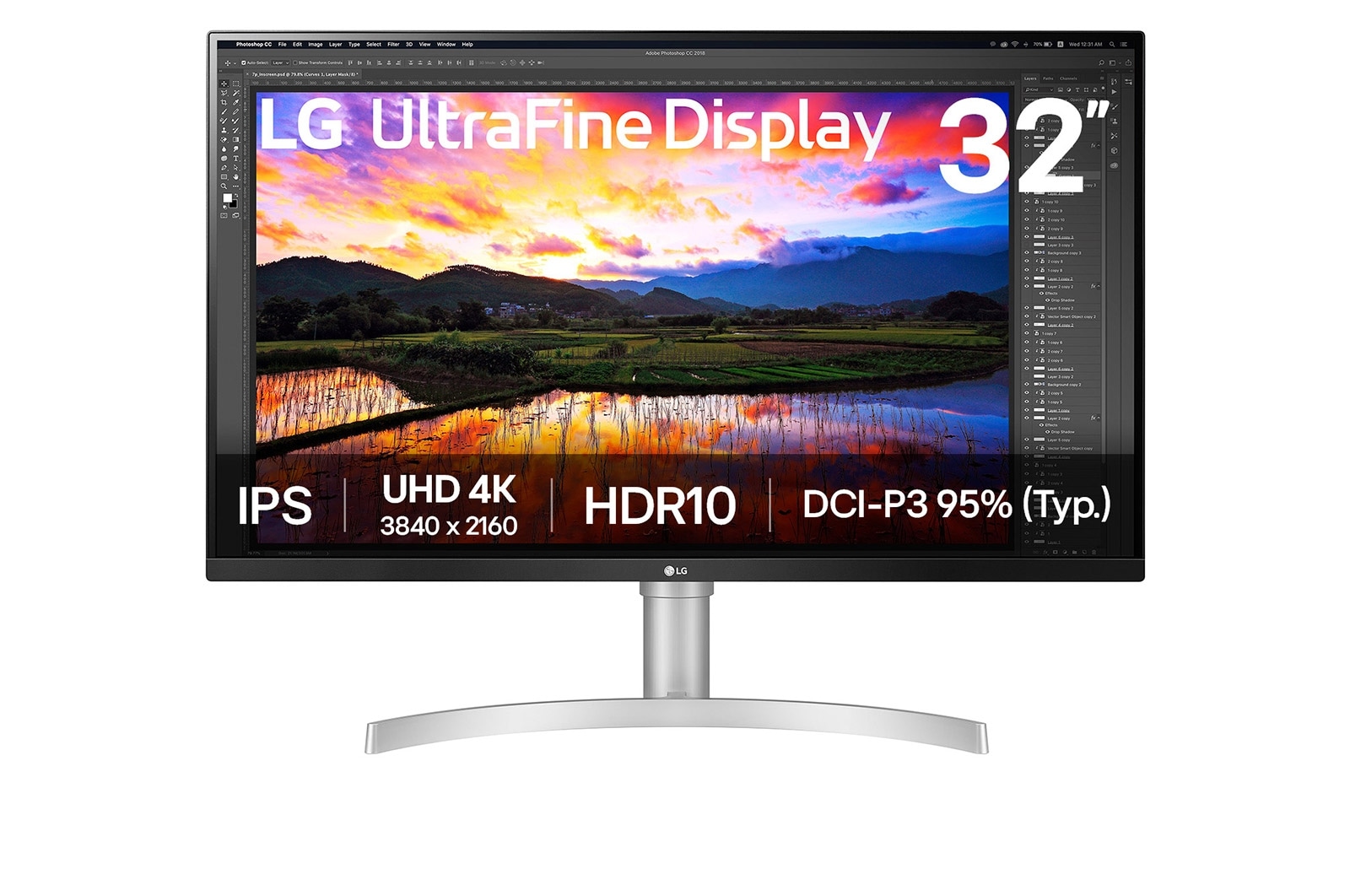 LG 31.5英寸显示器-UHD 4K-HDR IPS-LG中国官网