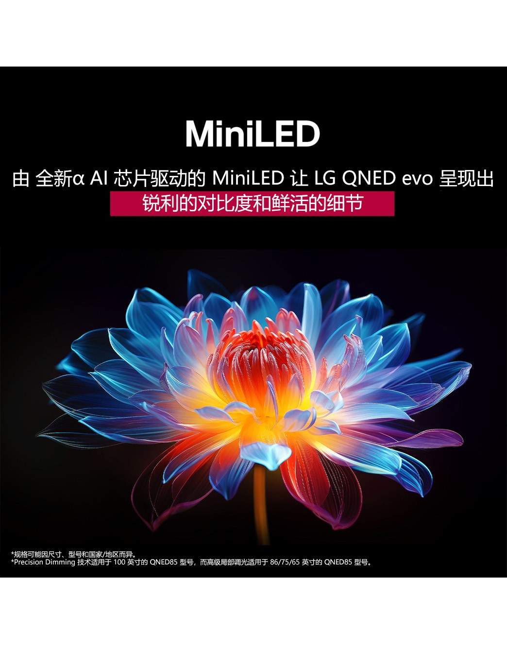 75 英寸 LG QNED evo AI QNED85 MiniLED 4K 智能电视 2025 - 75QNED85ACA.ACNG ...
