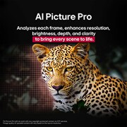 LG 77 英寸 LG OLED AI B5 4K 智能电视 , 森林里的豹，色彩鲜艳，细节丰富。豹子的身后有一个网格和一道光芒，这展示了 LG AI 画质调节 Pro 如何对该场景的分辨率、亮度、深度和清晰度进行了令人印象深刻的视觉增强。, OLED77B5PCA, thumbnail 9