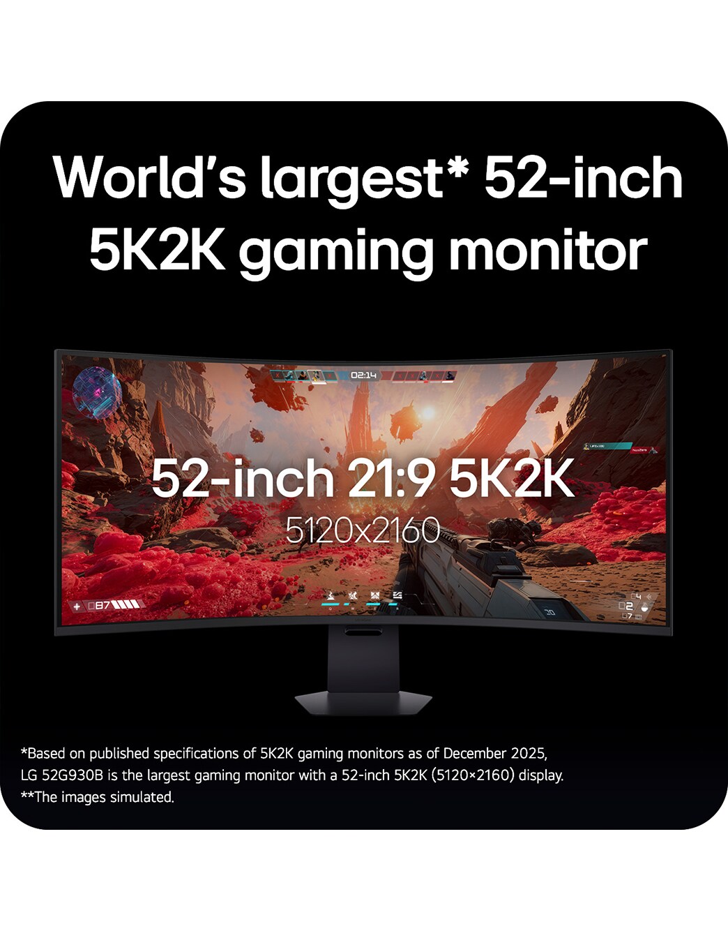 52-inch UltraGear evo G9, The World’s Largest 5K2K 240Hz Gaming Monitor ...