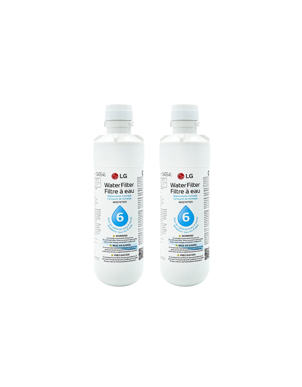LG LT1000P2 Refrigerator Water Filter (2 Packs) - AGF80300812 | LG ...