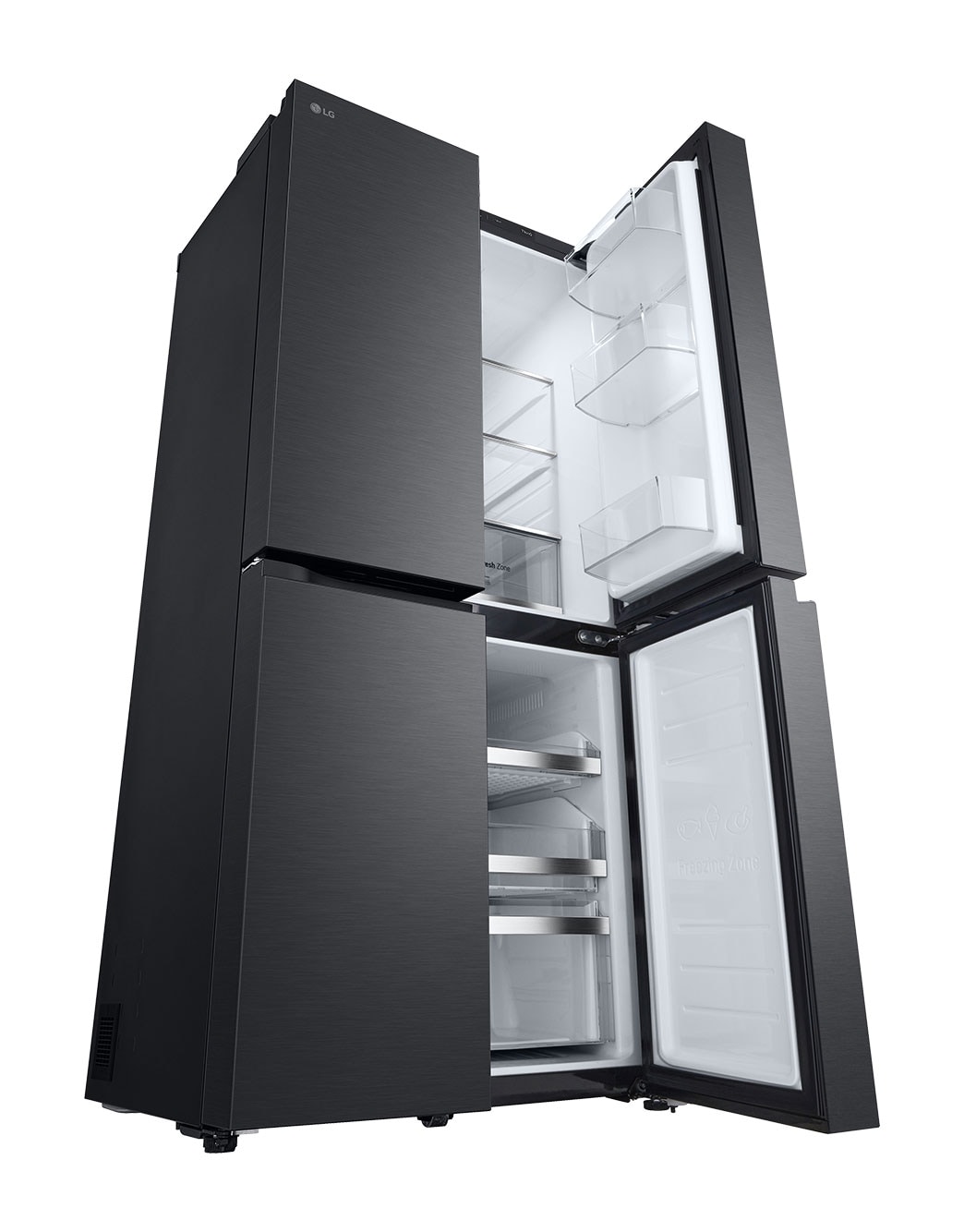 530L Slim French Door Fridge Matte Black -GF-B505MBL | LG Australia