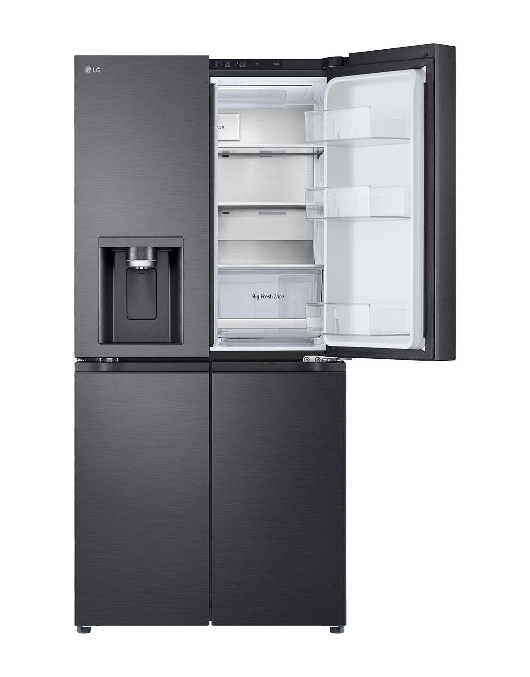 506L Slim French Door Fridge - Plumbed - GF-L500MBL | LG Australia