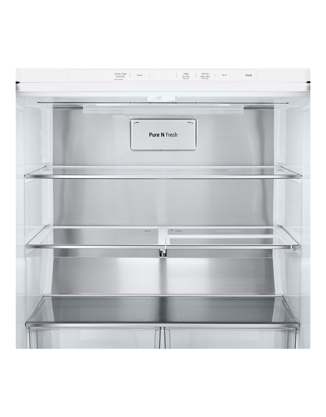 506L Slim French Door Fridge - Plumbed - GF-L500MWH | LG Australia