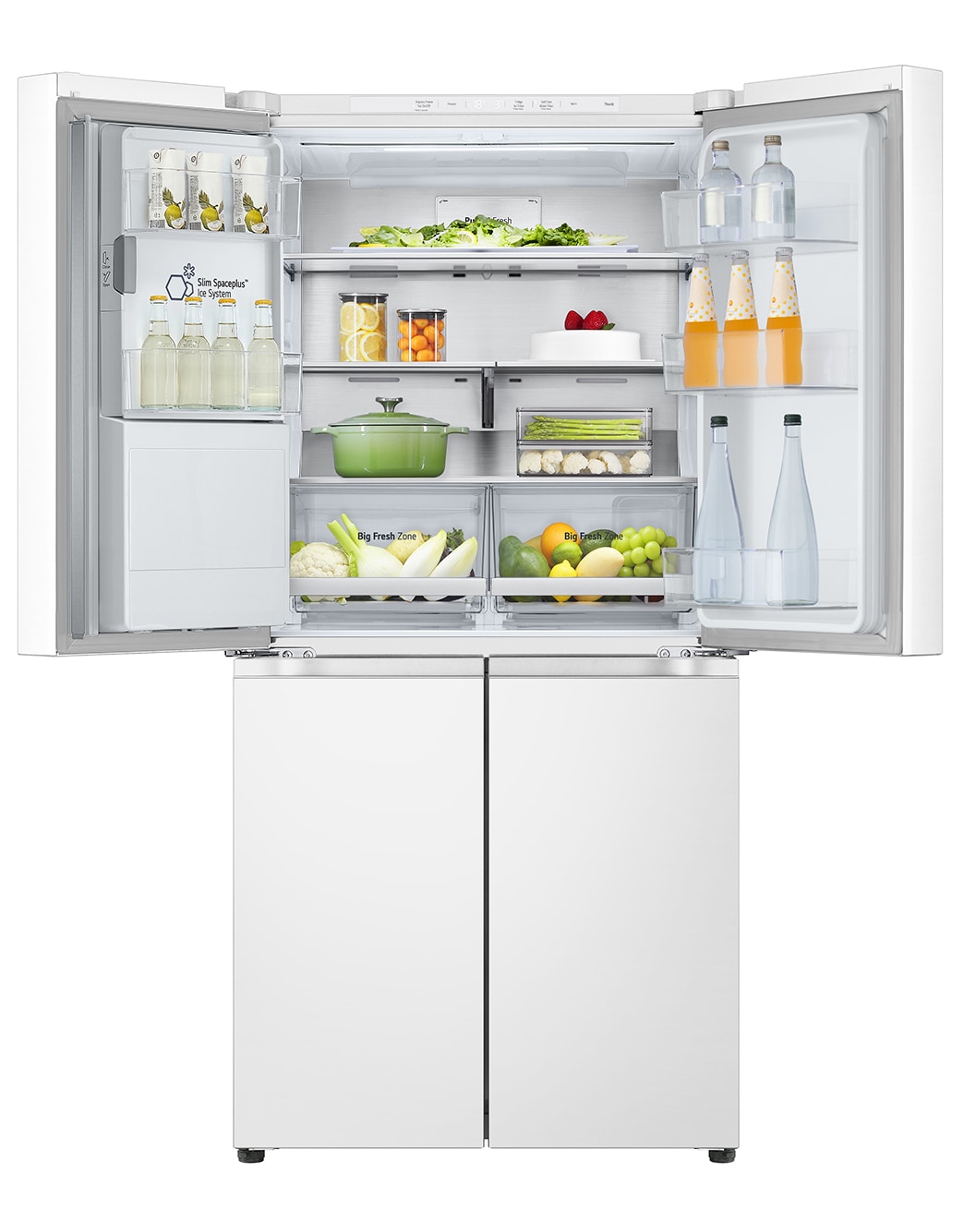 506L Slim French Door Fridge - Plumbed - GF-L500MWH | LG AU