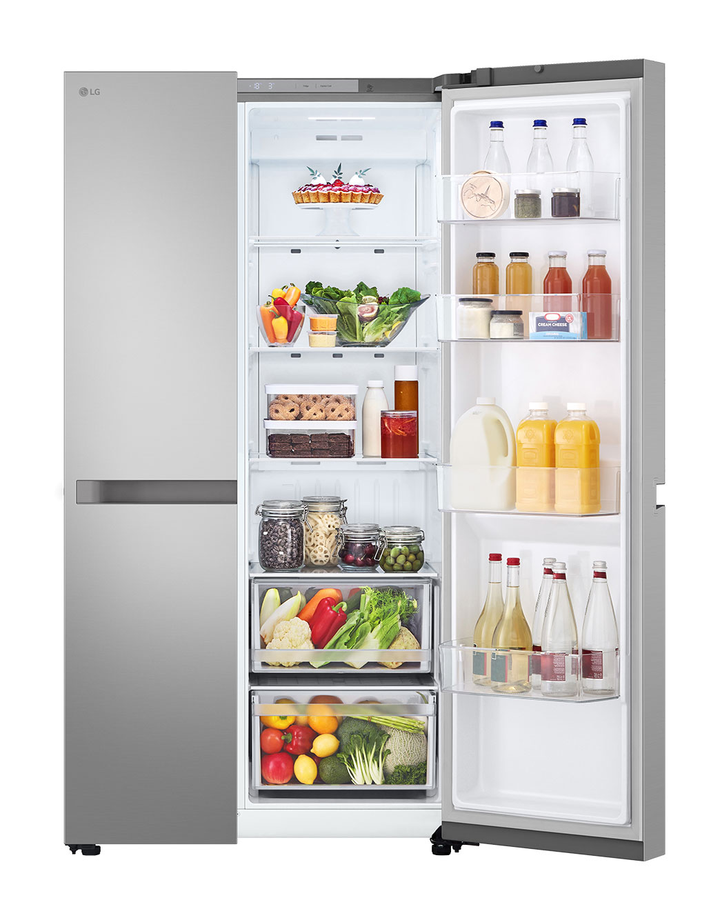 664L Side by Side Fridge - Stainless - GS-B599PLB | LG Australia