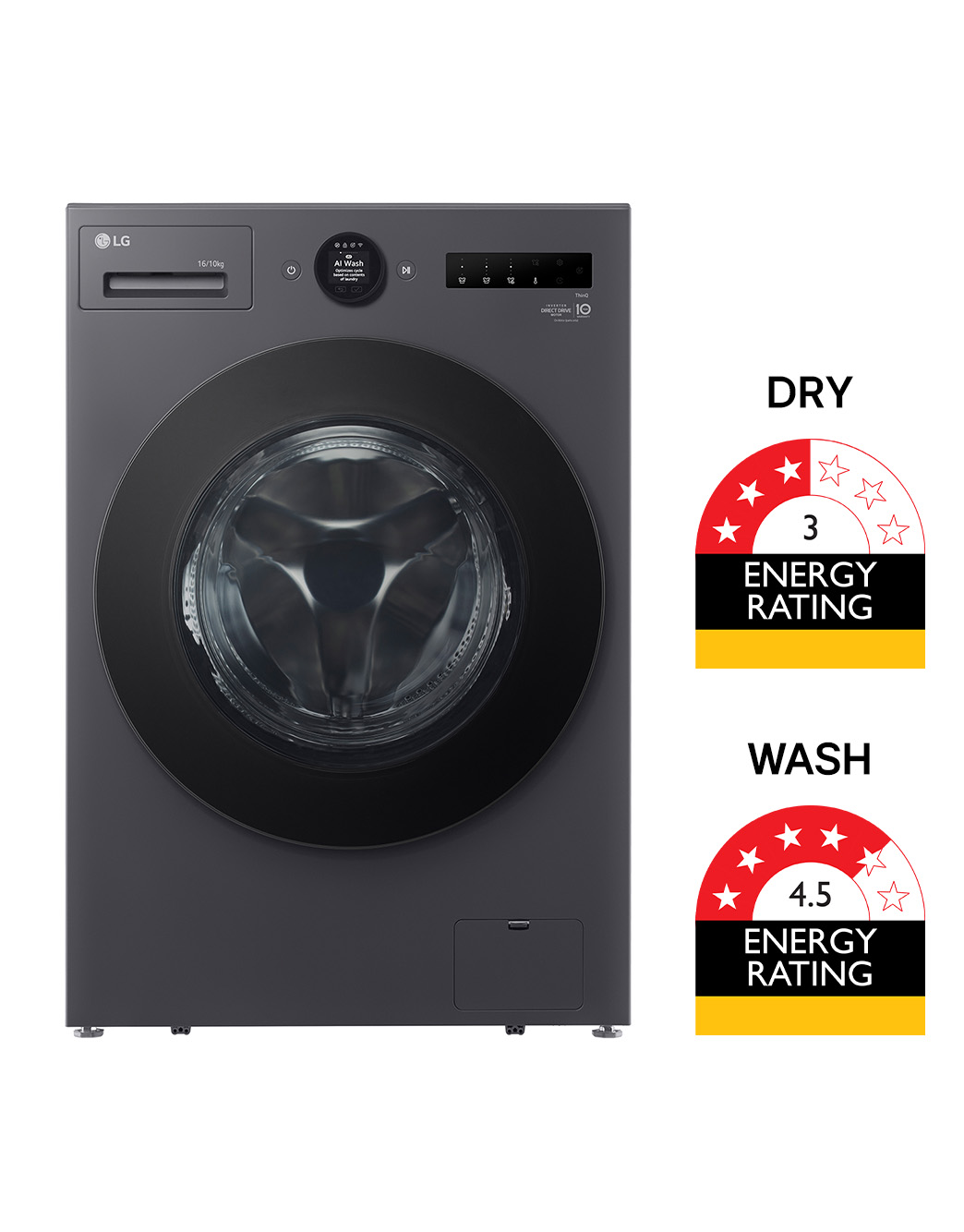 16kg Series XL Front Load Washer - WXLC-1016G | LG Australia