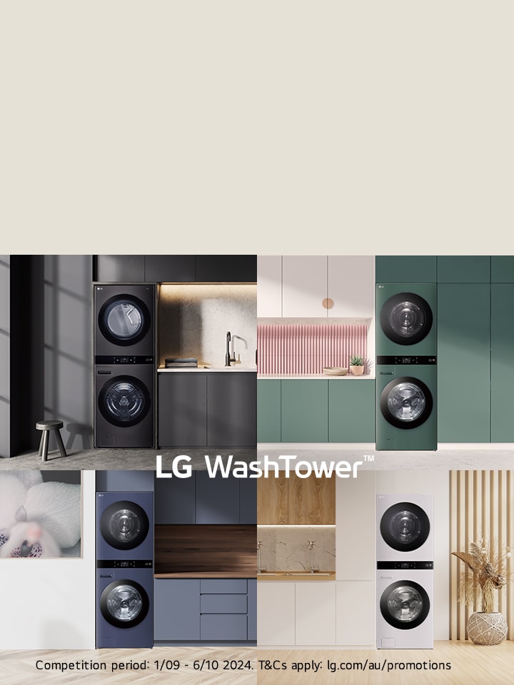 WashTower - Stackable Washer & Dryer | LG AU