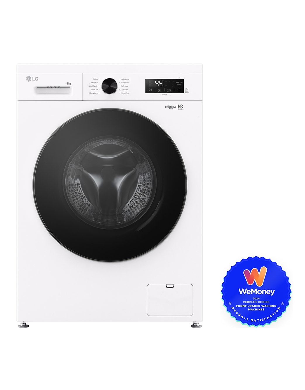 8kg Series 1 Front Load Washer - Steam - WV1-1208W | LG AU