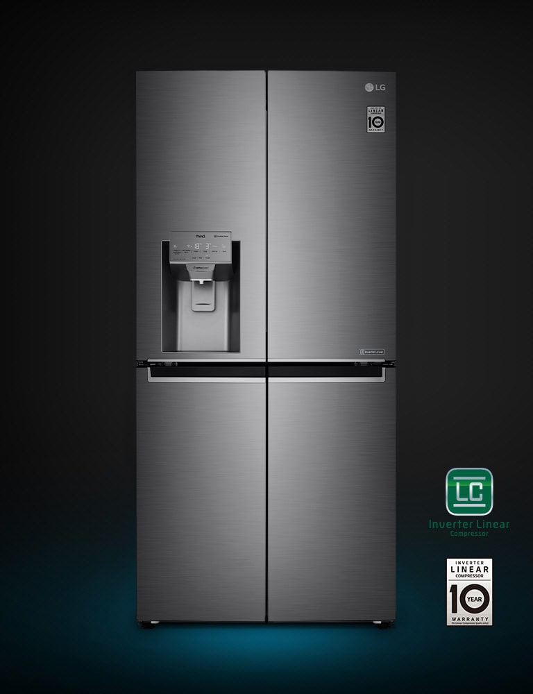 506L Slim French Door Fridge Stainless - GF-L570PNL | LG AU
