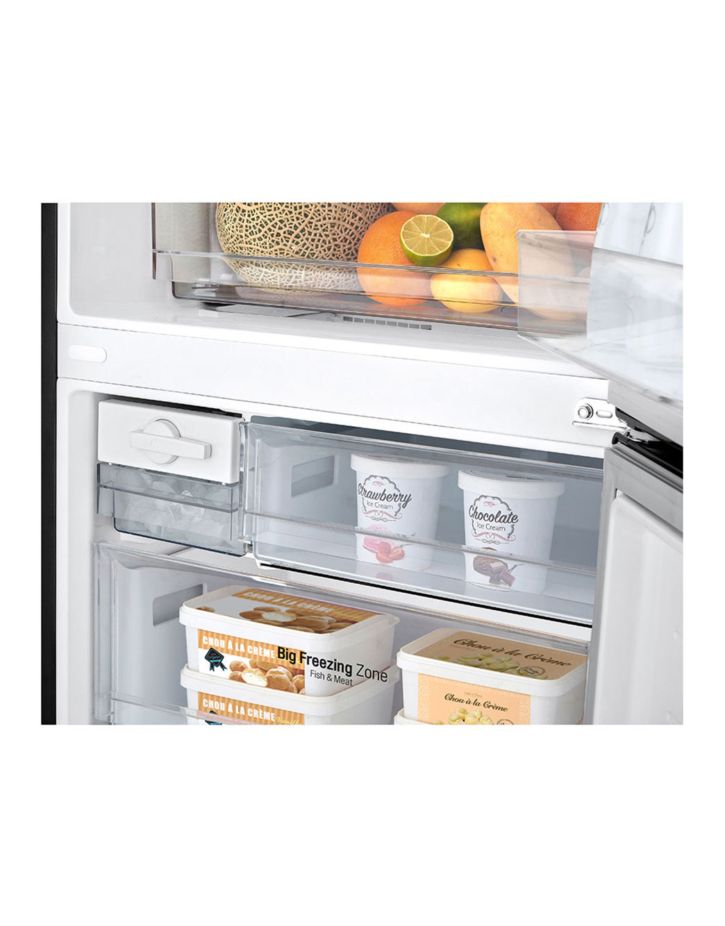 420L Bottom Mount Fridge in Black Steel - GB-455BTL | LG AU