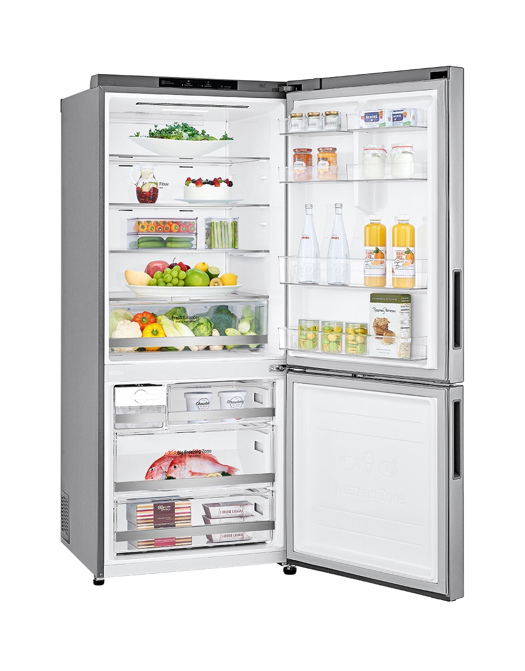 420L Bottom Mount Fridge in Stainless - GB-455PL | LG Australia