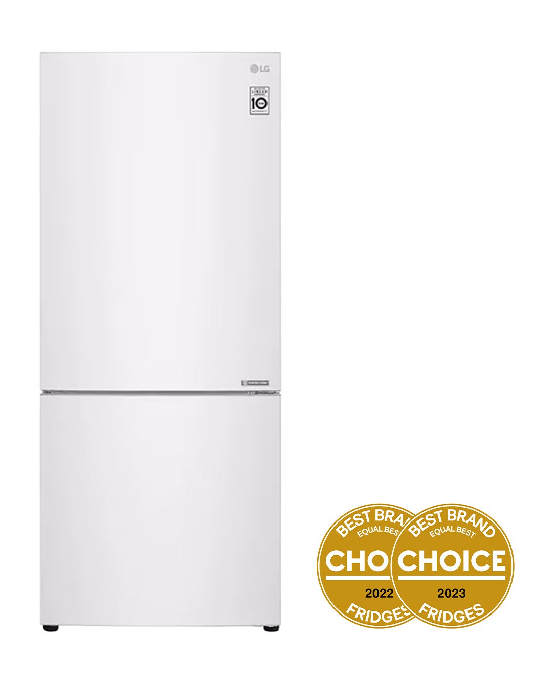 420L Bottom Mount Fridge in White Finish - GB-455WL | LG AU
