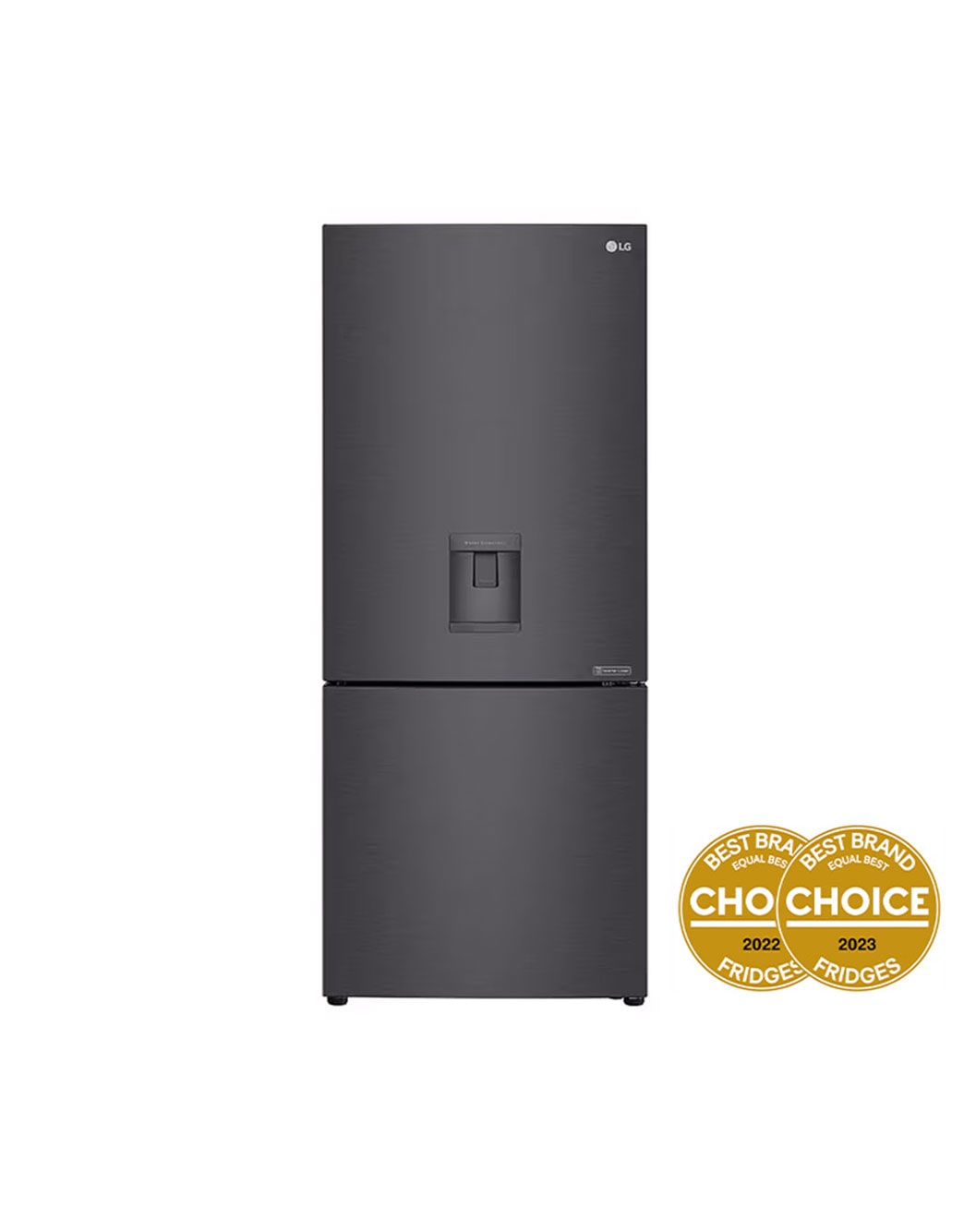 420L Bottom Mount Fridge in Matte Black - GB-W455MBL | LG AU