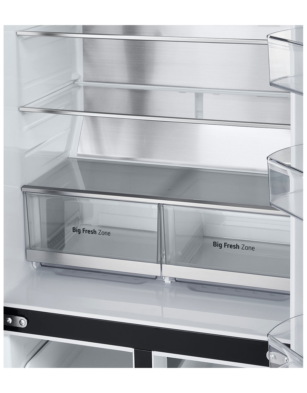 530L Slim French Door Fridge Matte Black -GF-B505MBL | LG AU