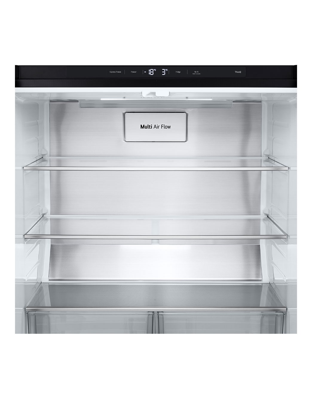 530L Slim French Door Fridge Matte Black -GF-B505MBL | LG AU