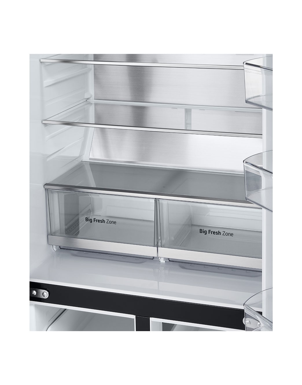 530L Slim French Door Fridge in Matte Black Finish - GF-B505MBL | LG AU