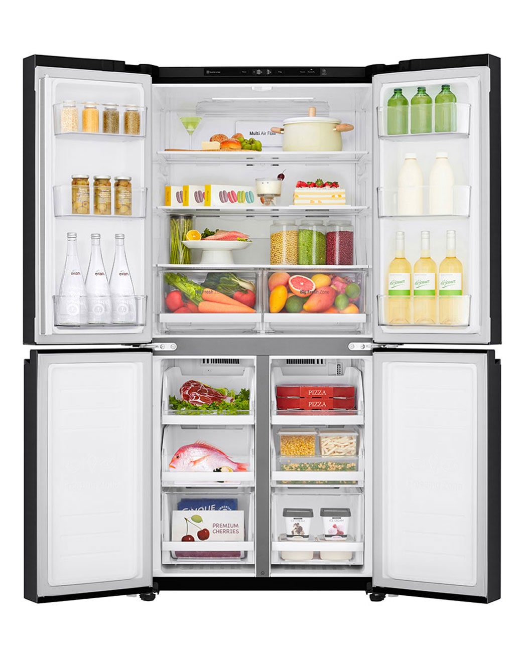 530L Slim French Door Fridge in Black - GF-B530BL | LG Australia