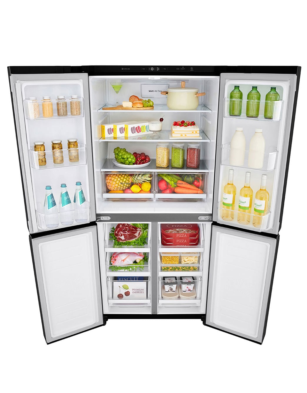 530L Slim French Door Fridge in Black - GF-B530BL | LG AU