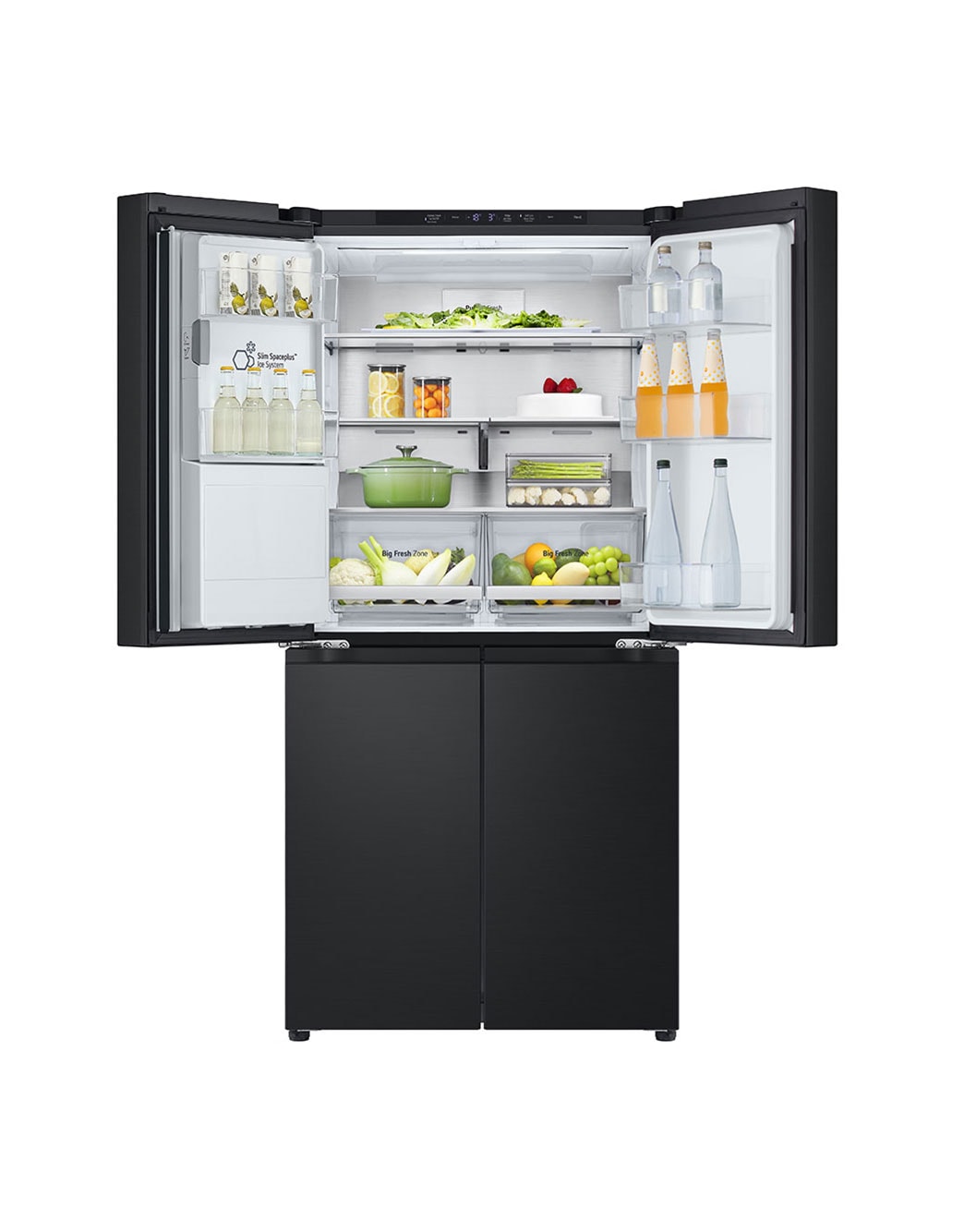 506L Slim French Door Fridge - Plumbed - GF-L500MBL | LG AU