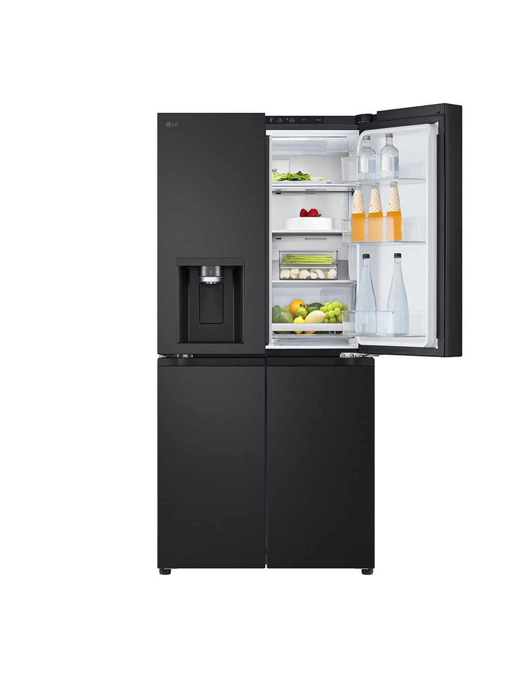 506L Slim French Door Fridge - Plumbed - GF-L500MBL | LG AU