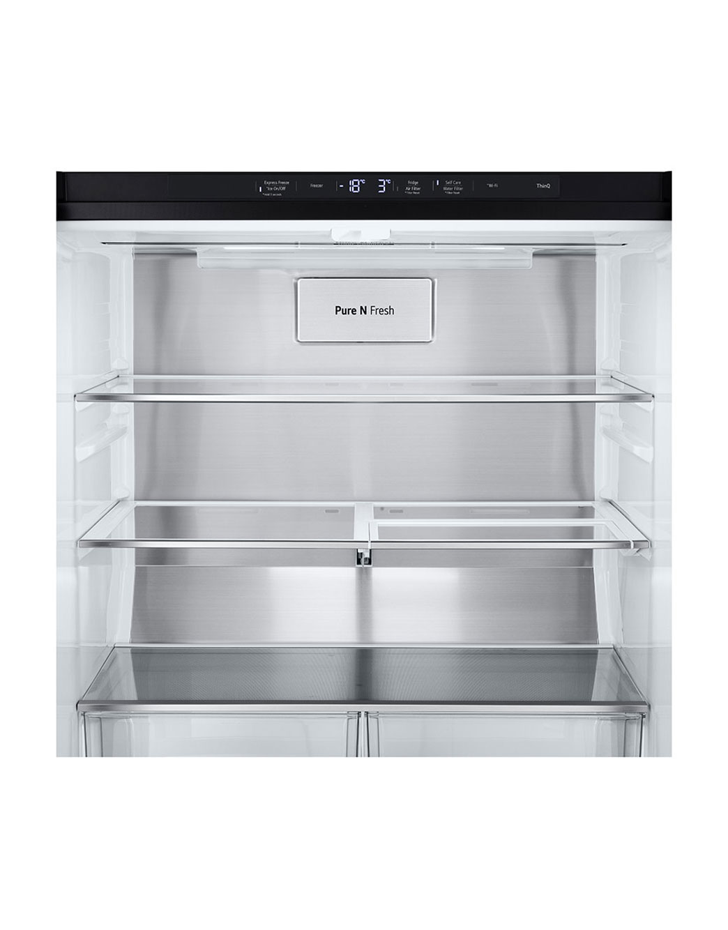 506L Slim French Door Fridge - Plumbed - GF-L500MBL | LG AU