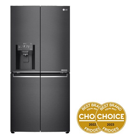 506L Slim French Door Fridge in Black - GF-L570MBL | LG AU