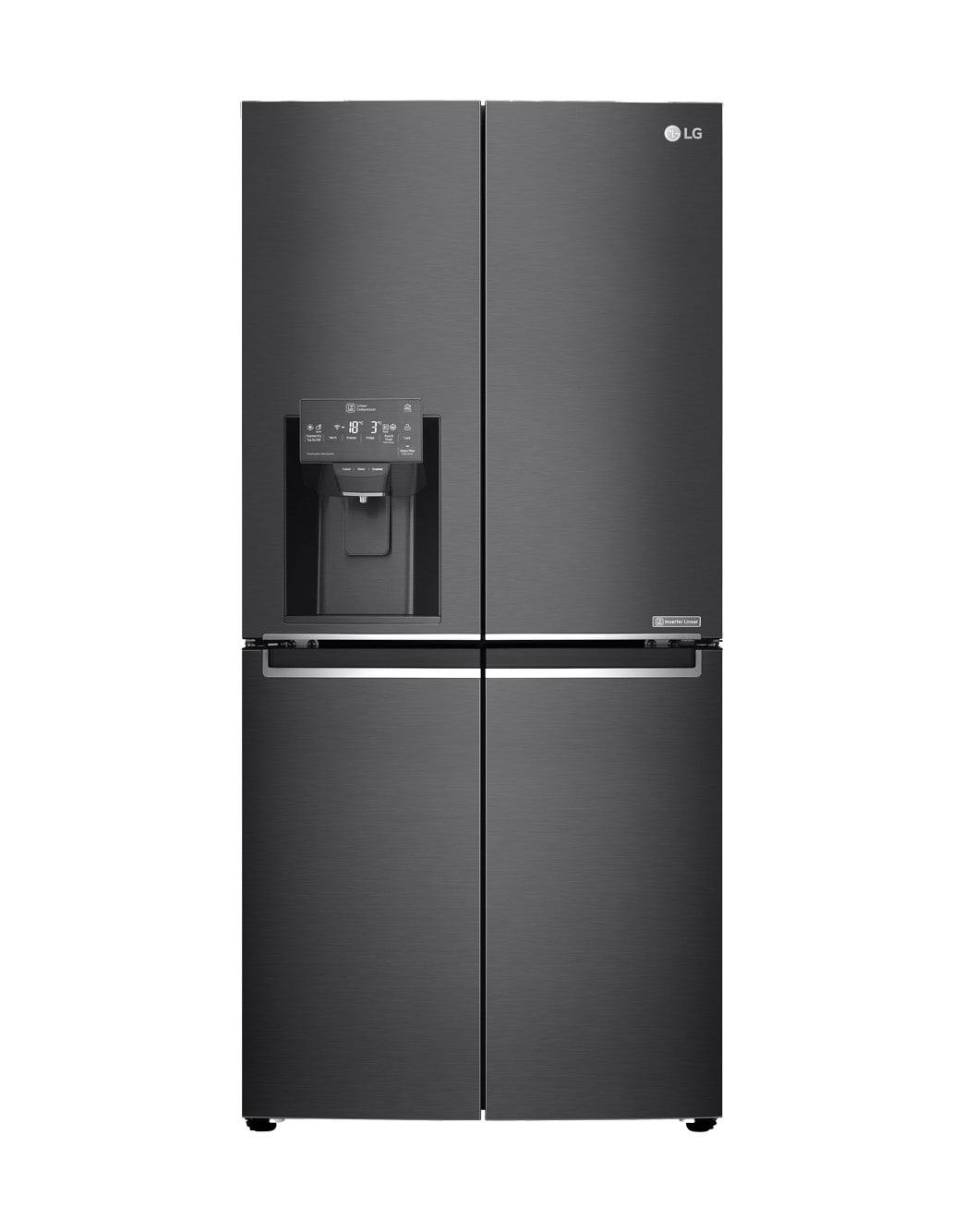 506L Slim French Door Fridge in Black - GF-L570MBL | LG Australia