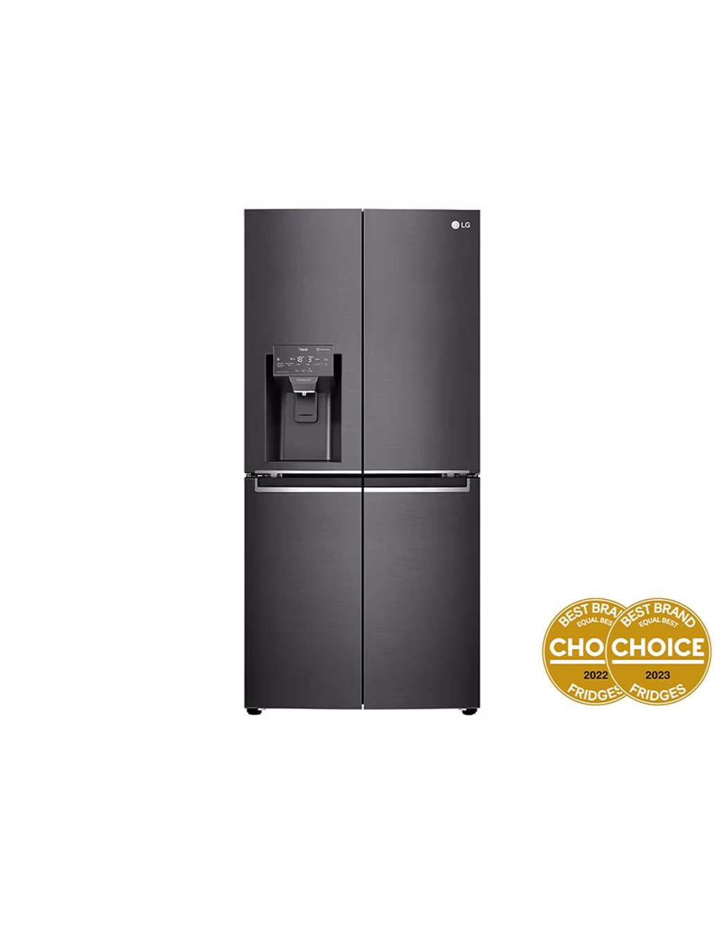 506L Slim French Door Fridge in Black - GF-L570MBNL | LG Australia