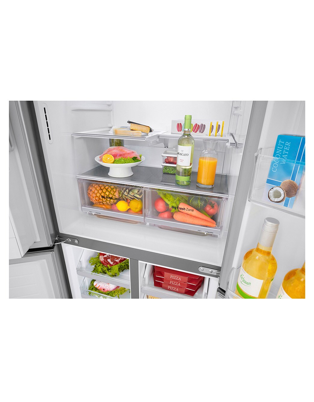 506L Slim French Door Fridge Stainless - GF-L570PL | LG AU
