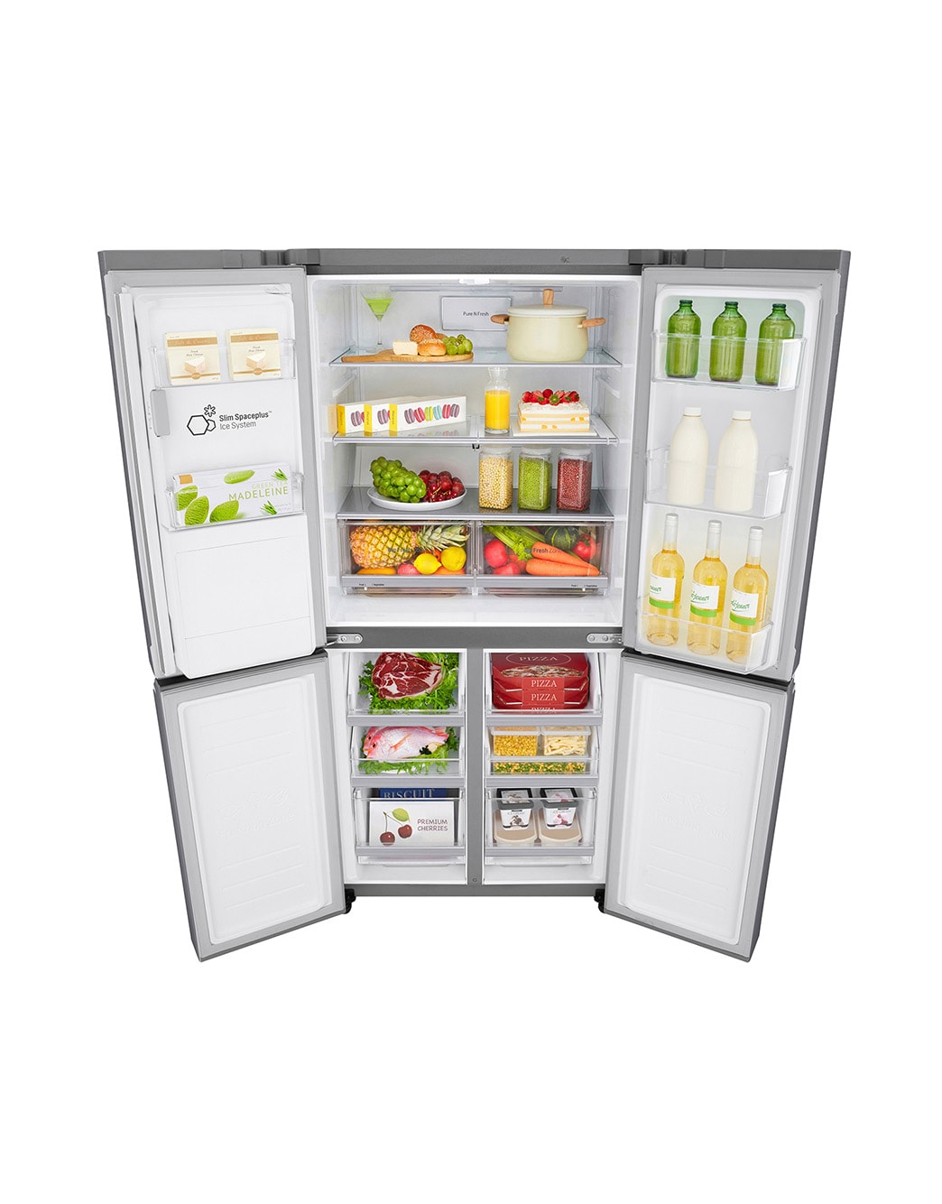 506L Slim French Door Fridge Stainless - GF-L570PL | LG AU