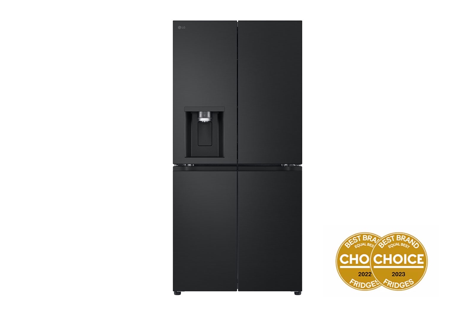 506L Slim French Door Fridge with Non-Plumbed Ice & Water Dispenser ...