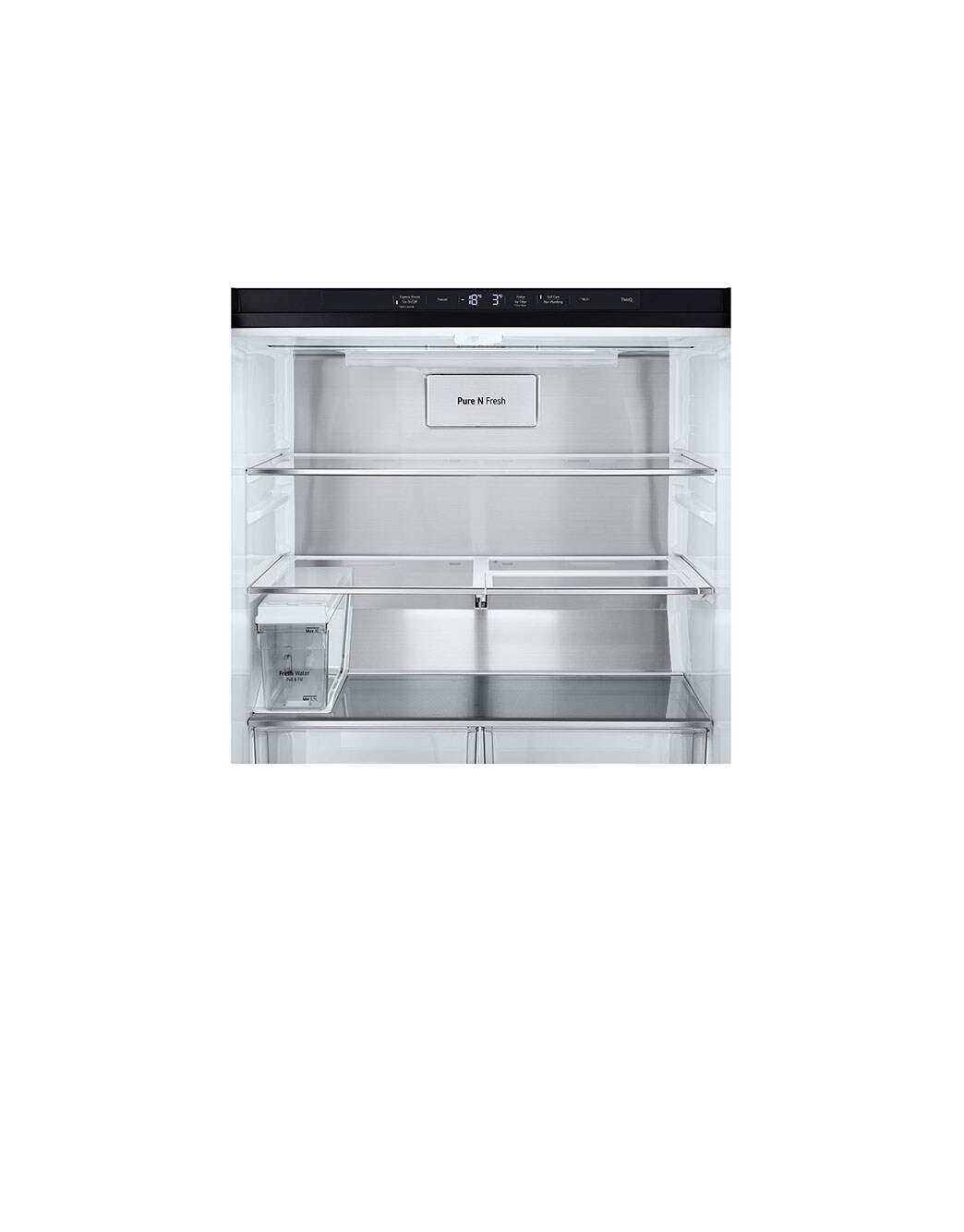 506L Slim French Door Fridge with Non-Plumbed Ice & Water Dispenser ...