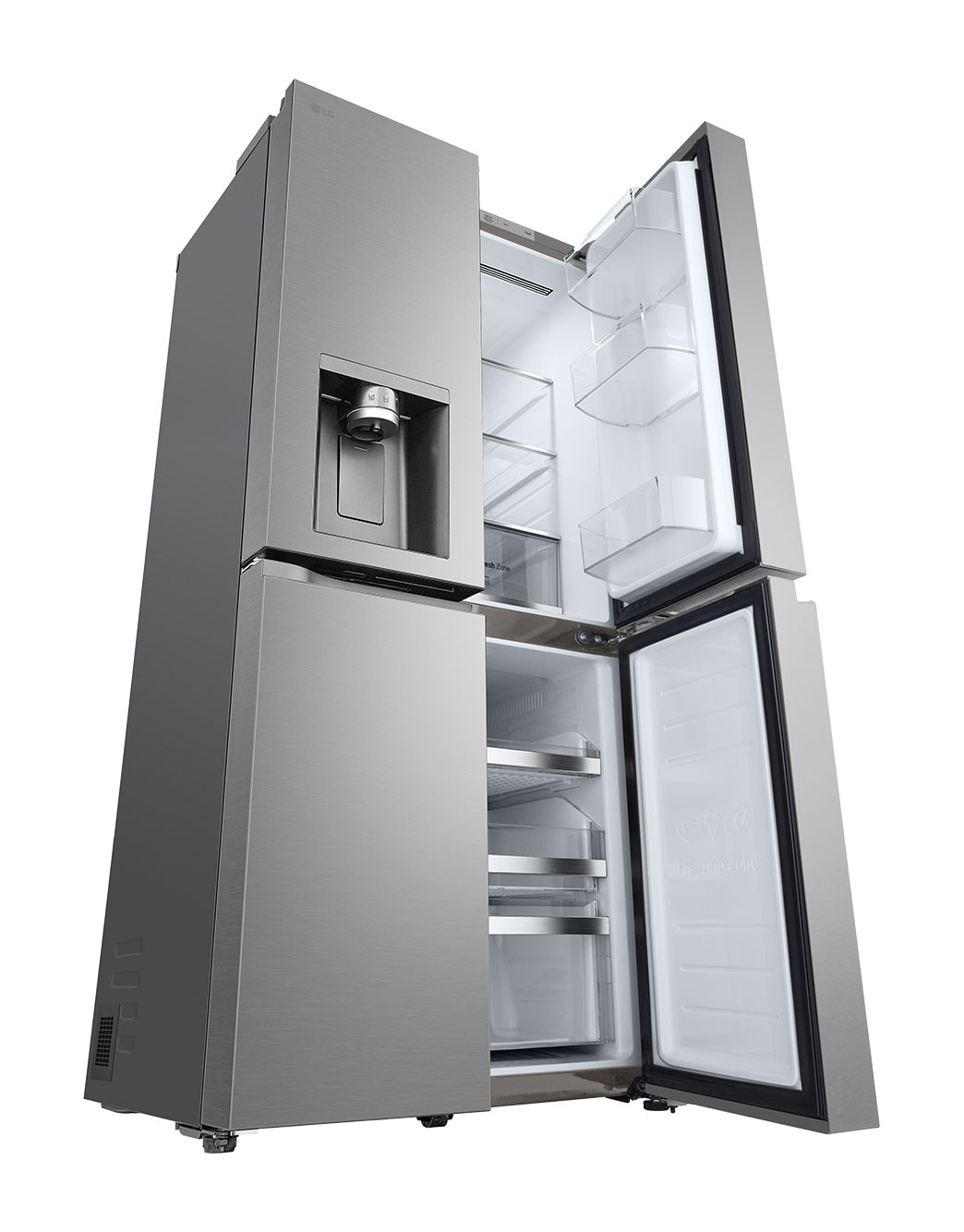 506L Slim French Door Fridge - Plumbed - GF-L500PL | LG AU