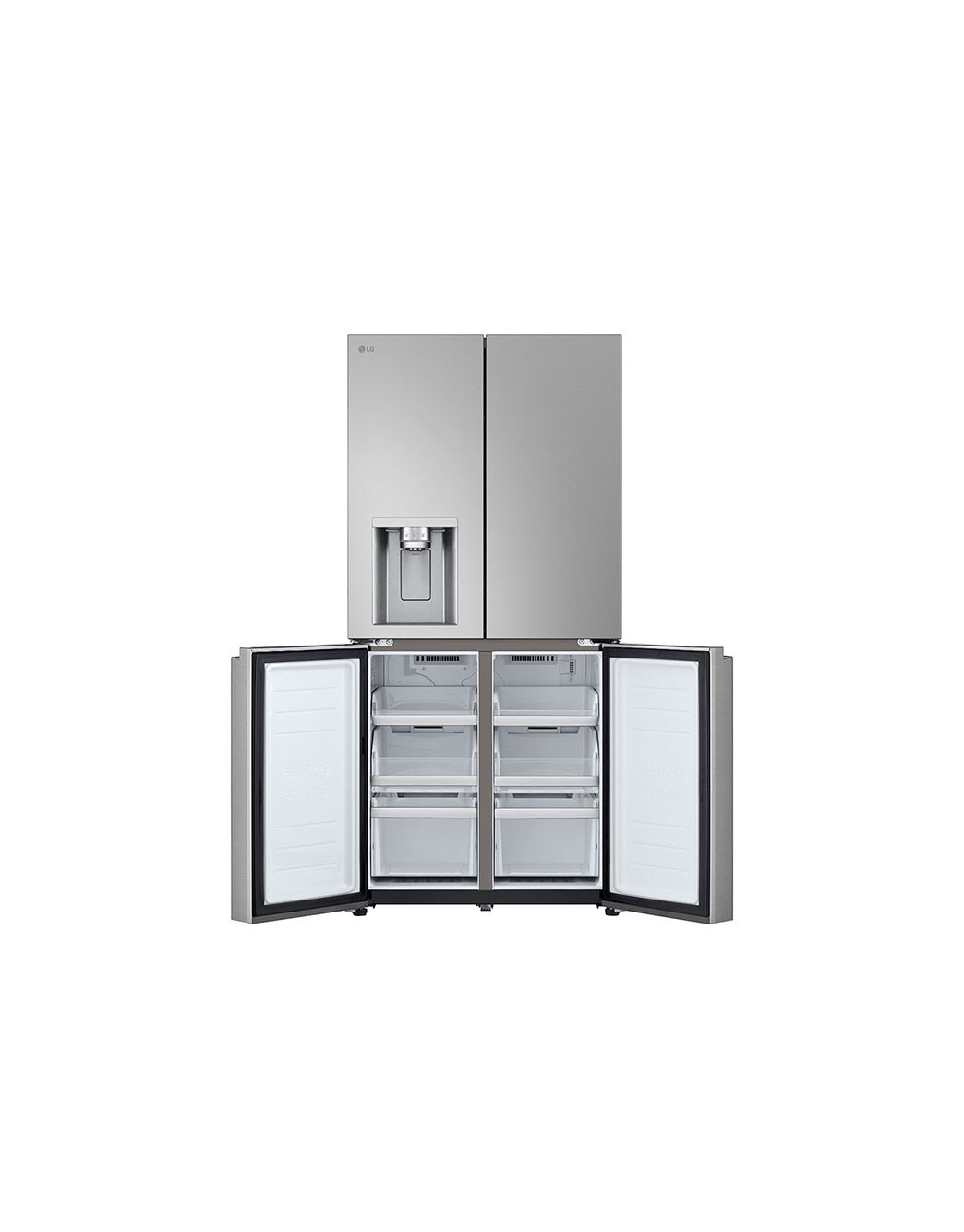 506L Slim French Door Fridge with Ice & Water Dispenser - GF-L500PL | LG AU