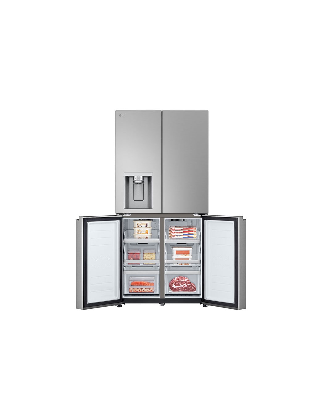 506L Slim French Door Fridge - Plumbed - GF-L500PL | LG AU