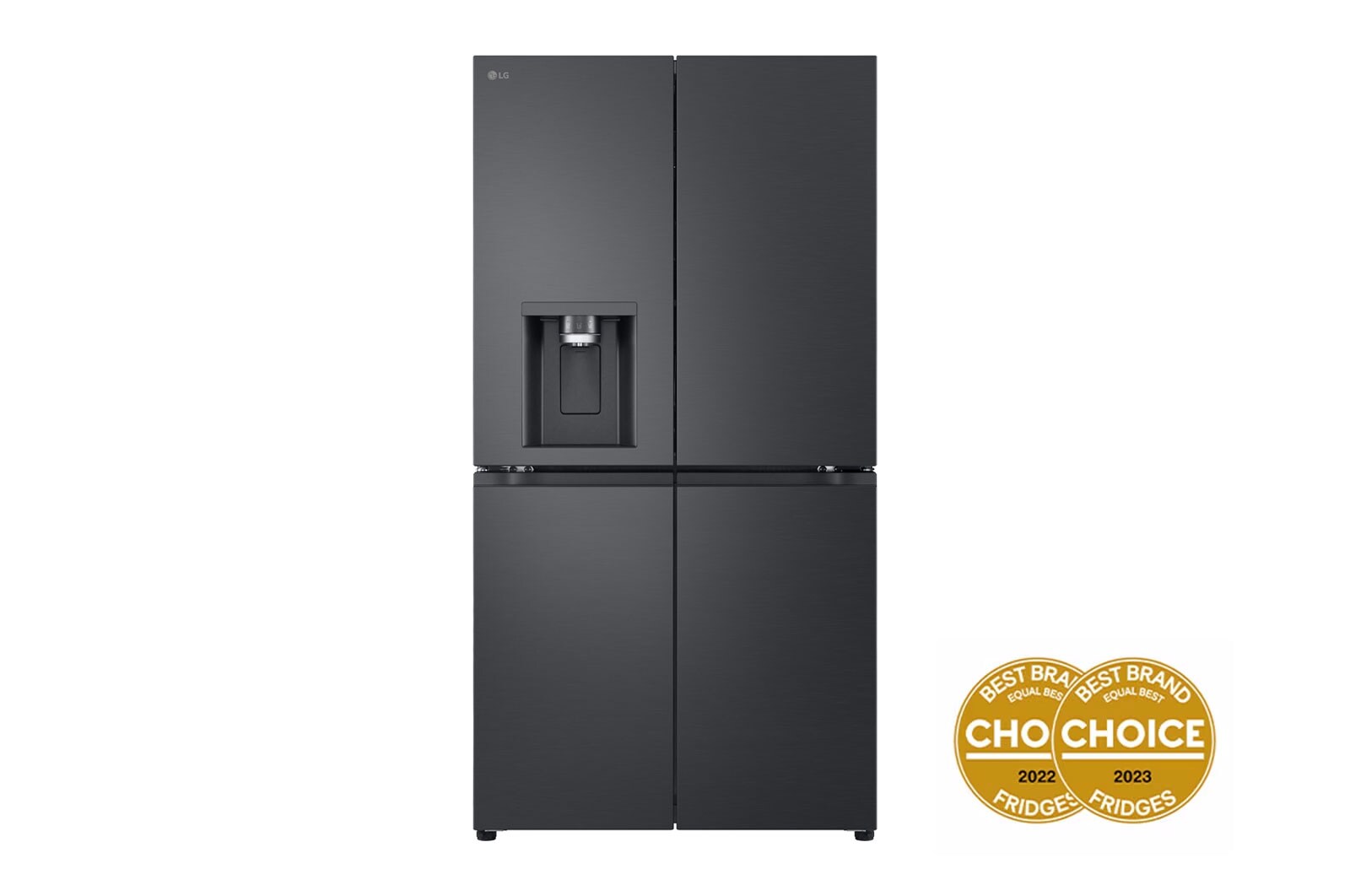 636L French Door Fridge with Non-Plumbed Ice & Water Dispenser - GF ...