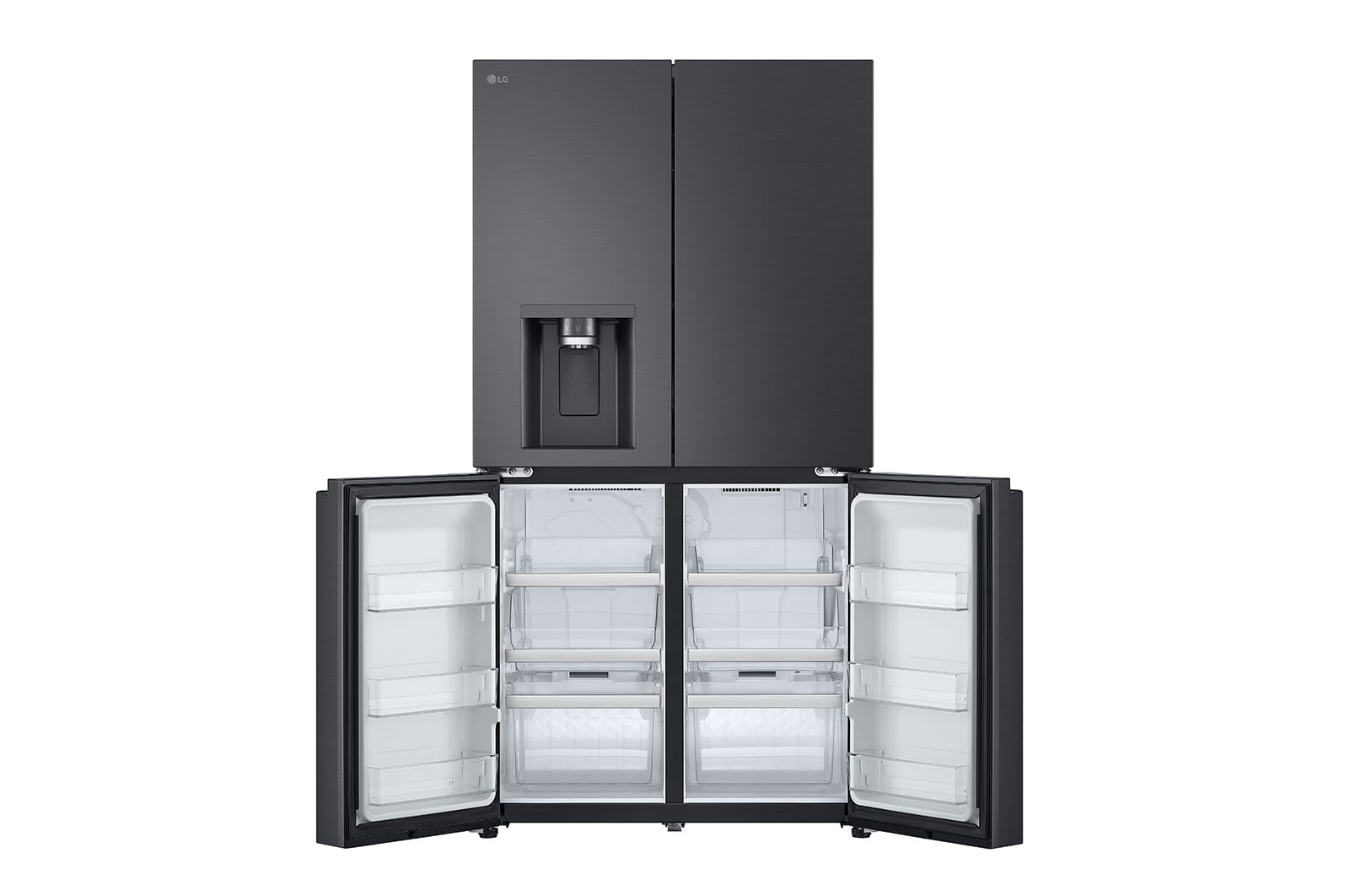 636L French Door Fridge with Non-Plumbed Ice & Water Dispenser - GF ...