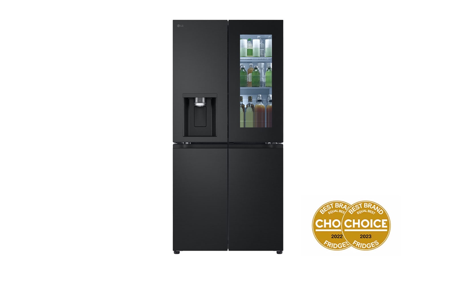 508L Slim French Door Fridge with InstaView® GF-V500MBLC | LG AU