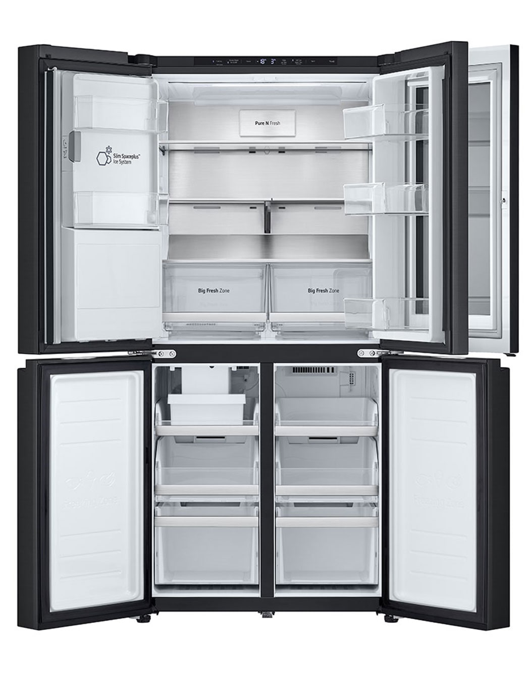 508L Slim French Door Fridge- InstaView® GF-V500MBLC | LG AU