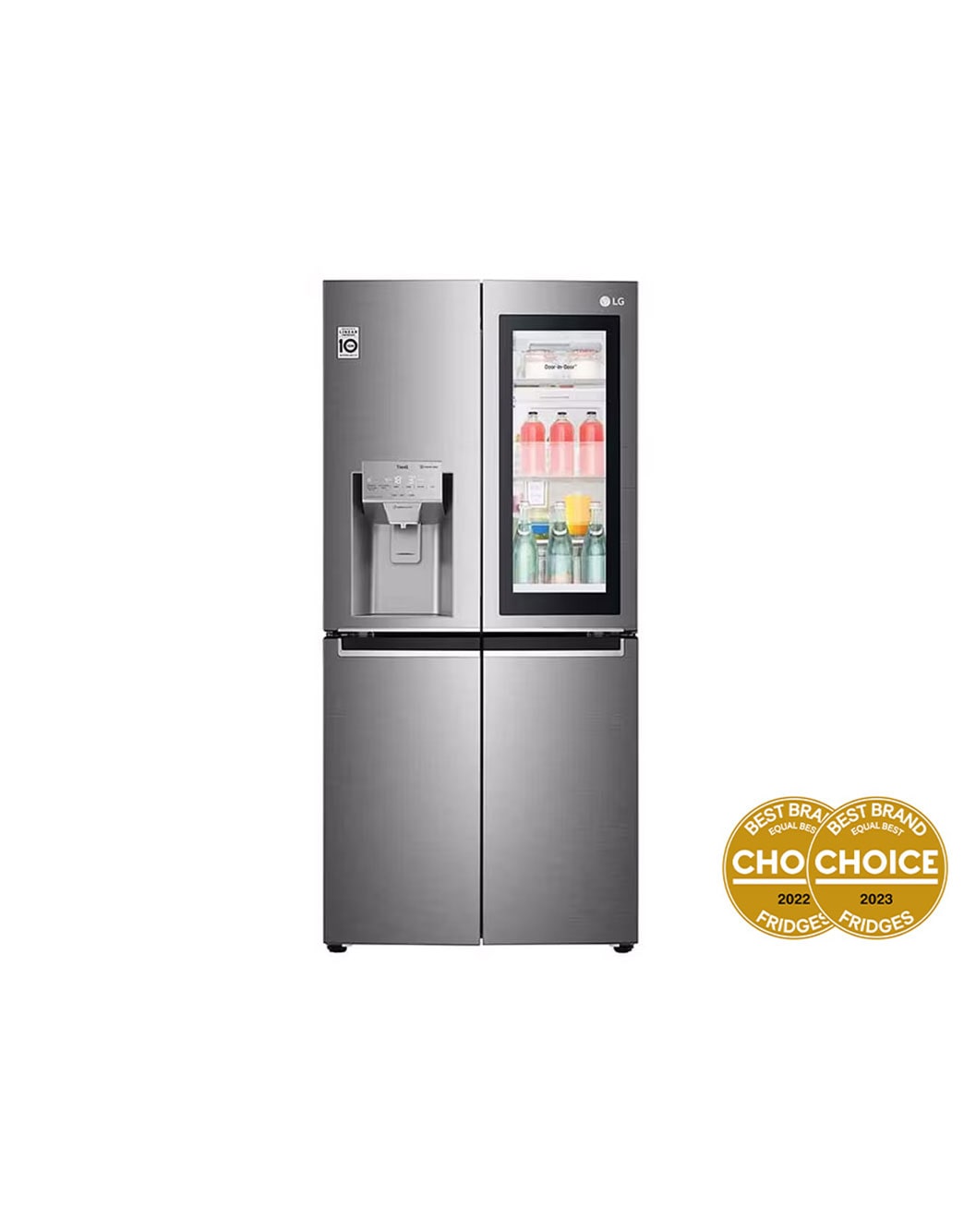 508L Slim French Door Fridge Stainless - GF-V570PNL | LG Australia
