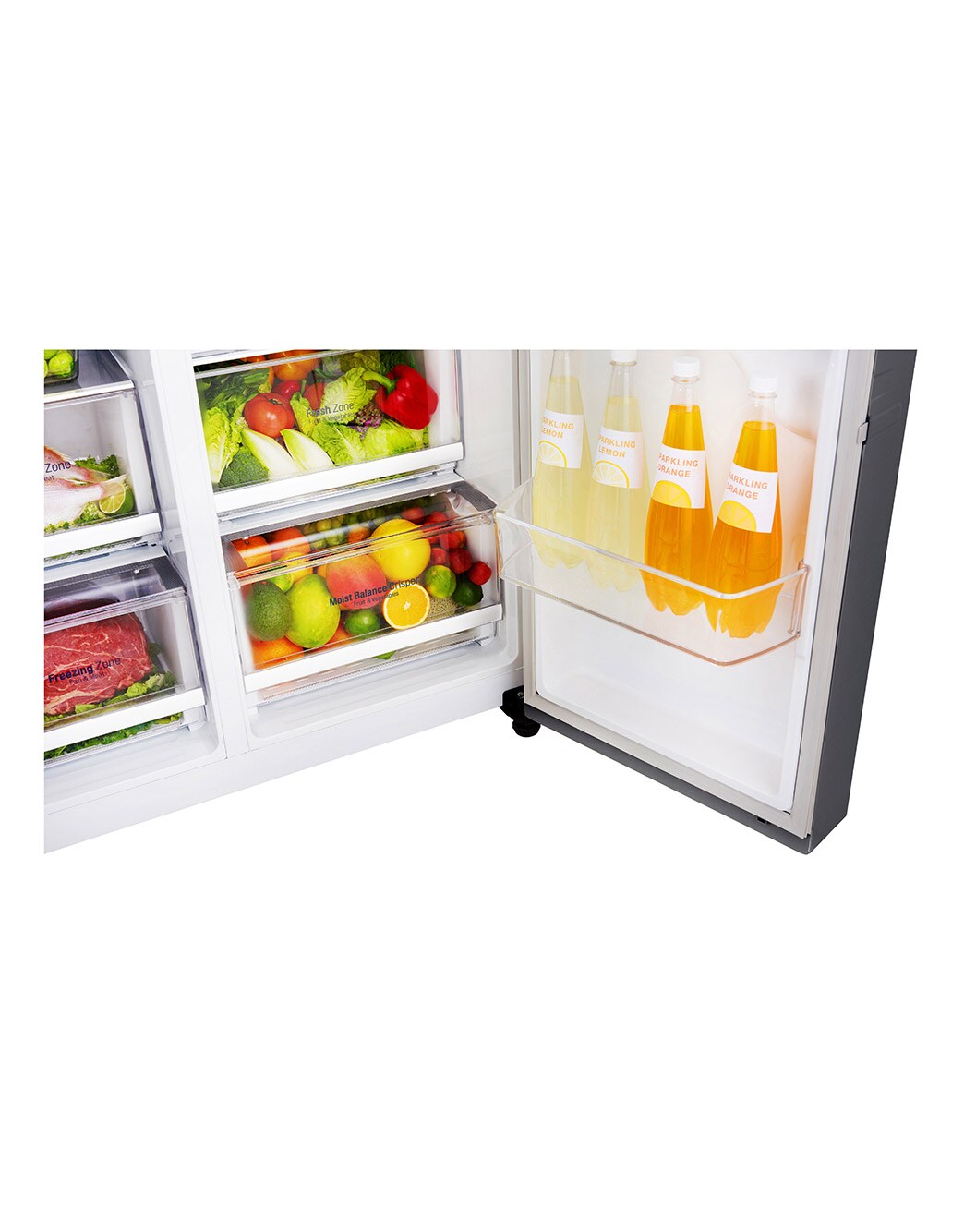 642L Side by Side Fridge in Stainless - GS-B680PL | LG Australia