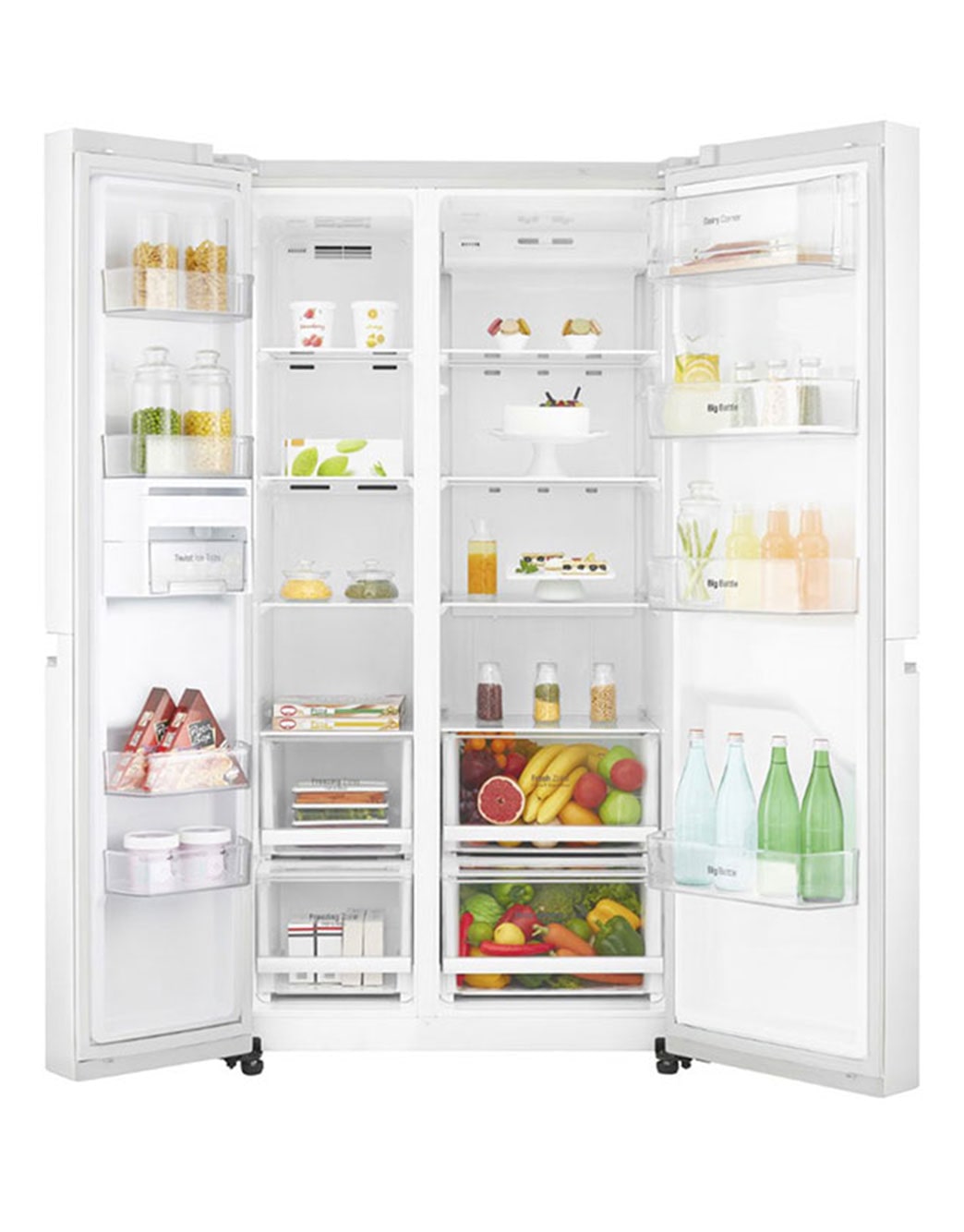 642L Side by Side Fridge With 3 Star Energy Rating - GS-B680WL | LG ...