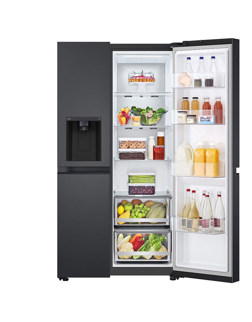 635L Side by Side Fridge - Plumbed - GS-L600MBL | LG AU