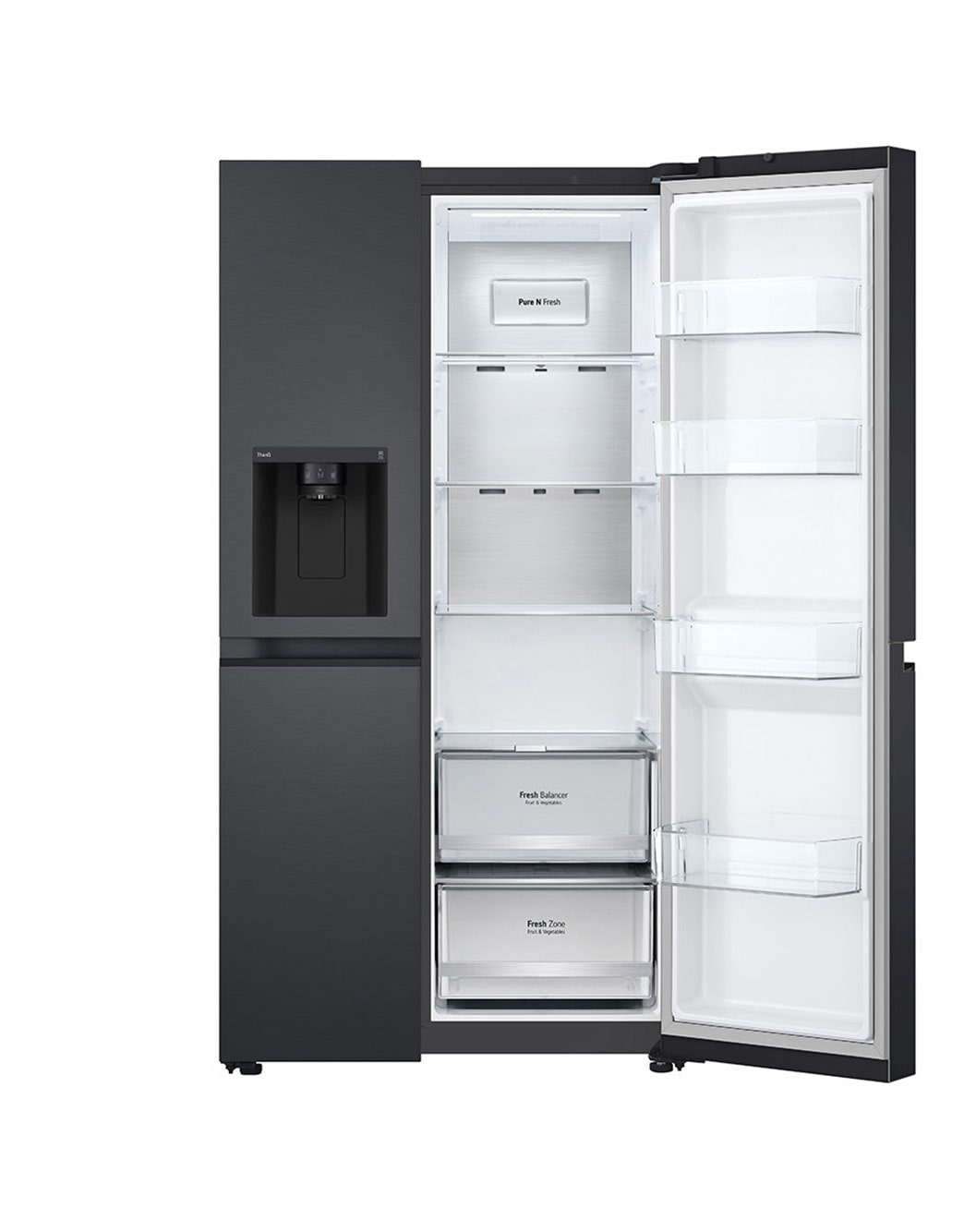 635L Side by Side Fridge - Plumbed - GS-L600MBL | LG AU