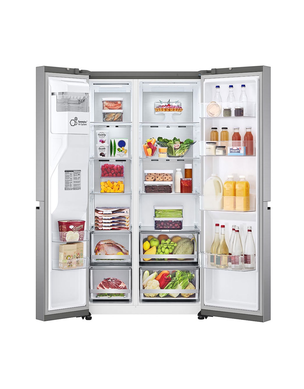 635L Side by Side Fridge - Plumbed - GS-L600PL | LG Australia